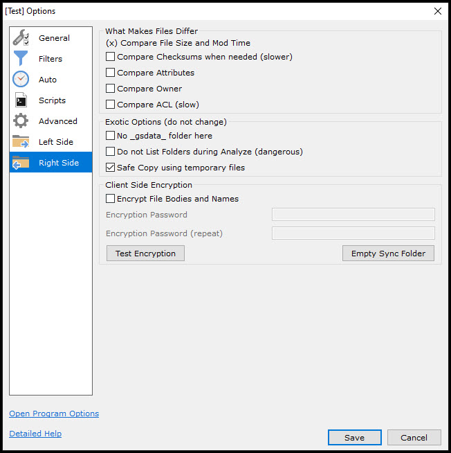 Left Side/Right Side – GoodSync