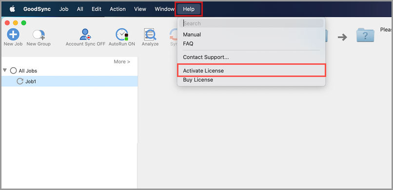 How to activate GoodSync Personal on Mac – GoodSync
