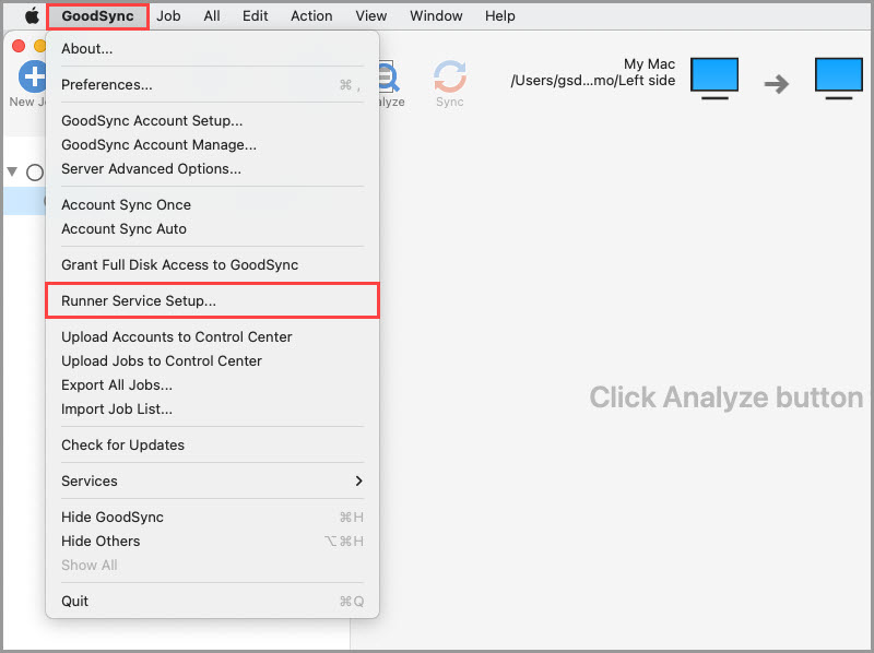 How can I set up my jobs to run whether I'm logged in or not? – GoodSync