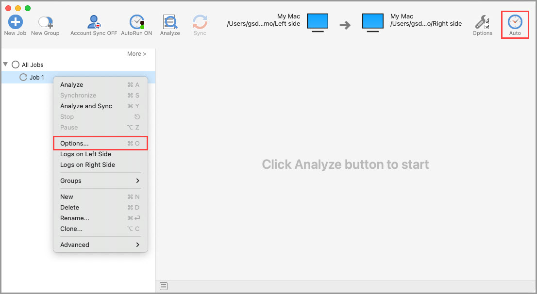 How can I set up my jobs to run whether I'm logged in or not? – GoodSync