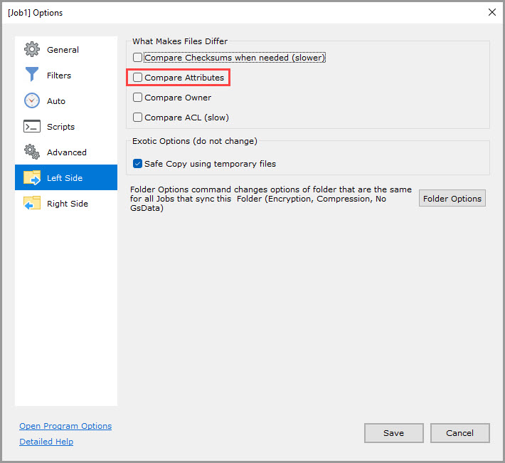 Left Side/Right Side – GoodSync