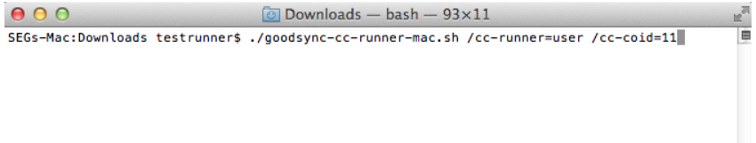 User Setup (Mac) – GoodSync