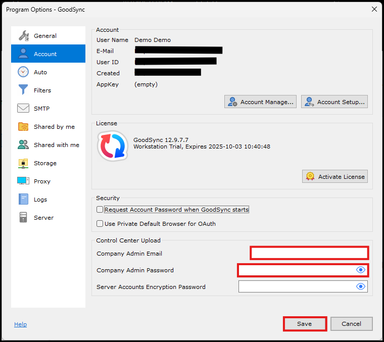 Step-by-step instructions on how to complete migration to the new scheme – GoodSync