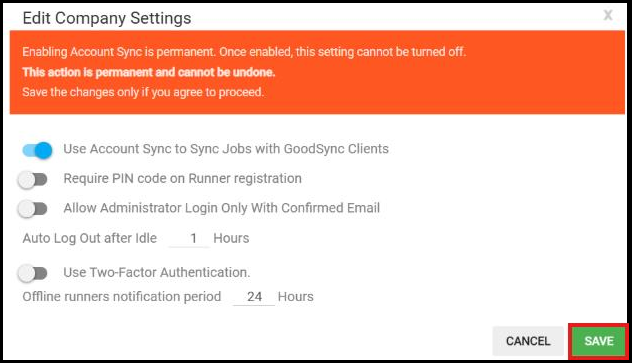 Step-by-step instructions on how to complete migration to the new scheme – GoodSync