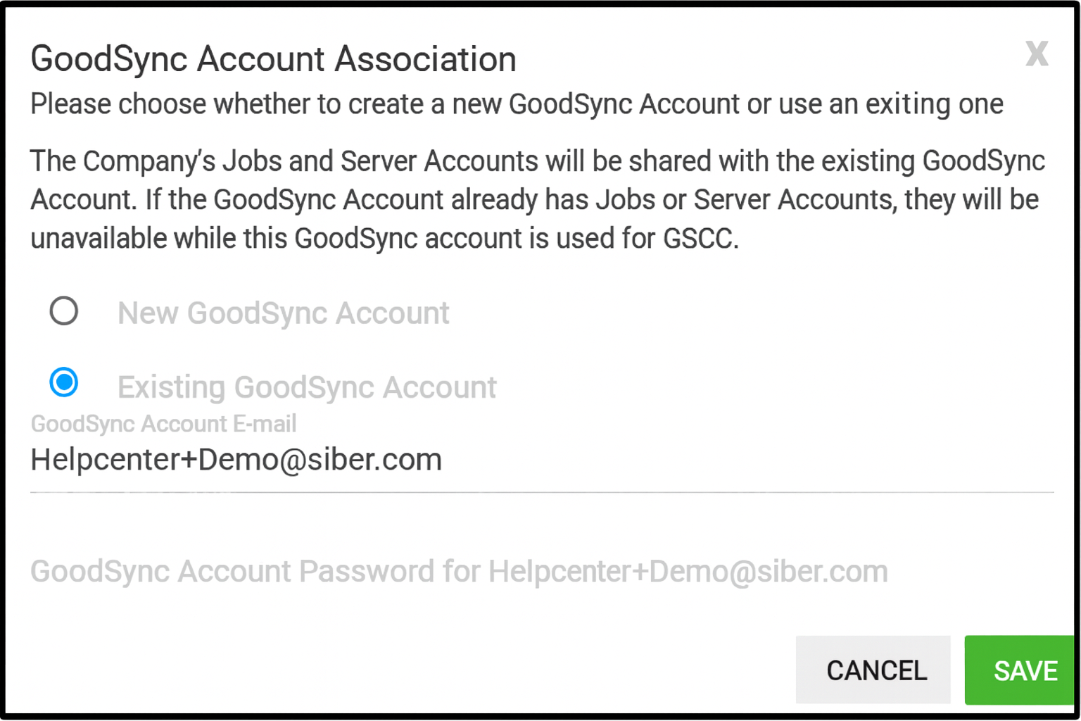 Step-by-step instructions on how to complete migration to the new scheme – GoodSync